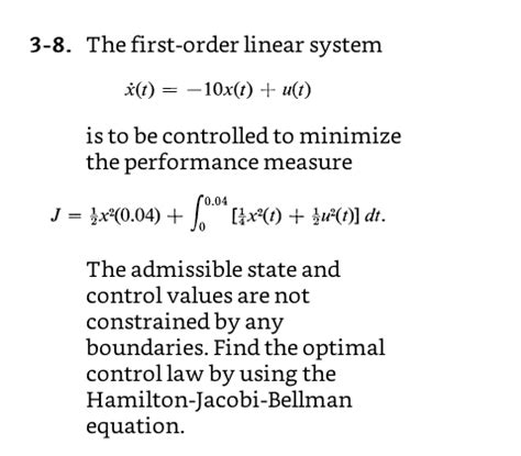 Solved 3 8 The First Order Linear System X T 10x T Chegg Com