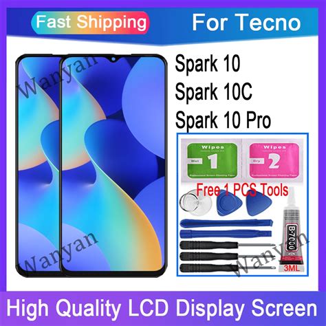 Oem For Tecno Spark 10 Spark 10c Spark 10 Pro Lcd Display Touch Screen Replacement Shopee