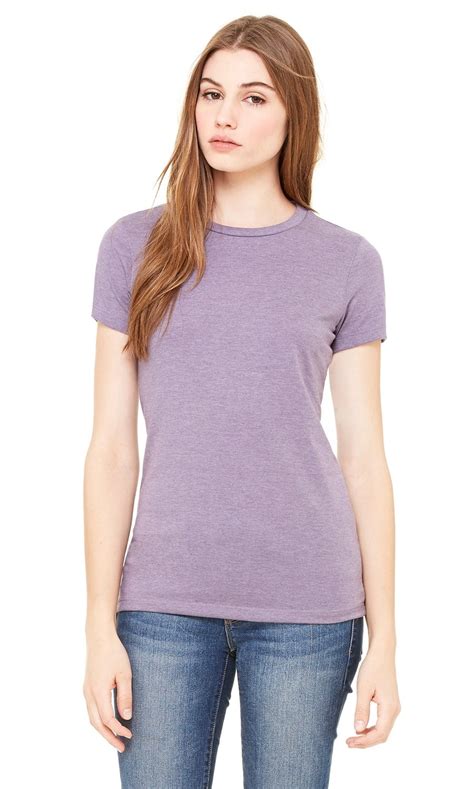The Bella Canvas Ladies The Favorite T Shirt Heather Purple Xl