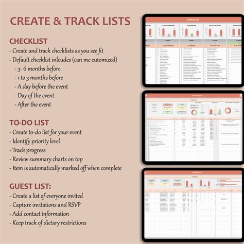 Excel Event Planner Template Excel Digital Event Planner Spreadsheet Event Party Budget Tracker
