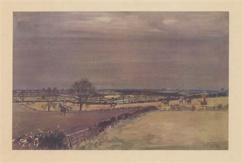 Lionel Edwards Fox Hunting York And Ainsty Hunt 1928 The Map House