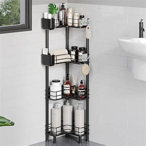 Orimade Rustproof 4 Tier Floor Standing Corner Shower Caddy