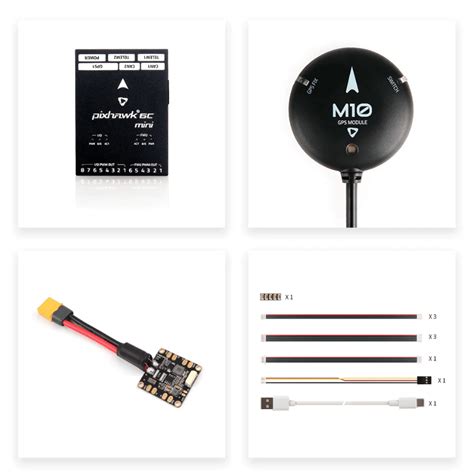 holybro pixhawk 6c mini flight controller combo with m9 n gps and 4 in
