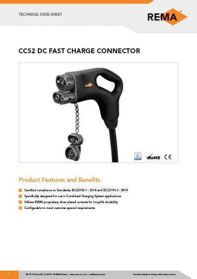 Ccs 2 Connector Rema Ev Ccs 2 Connector Rema Ev