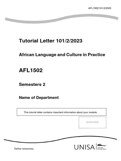 Tutorial Letter Pdf Libraries Educational Technology