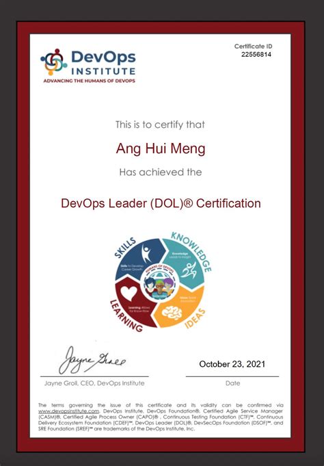 Devopscertified Devops Institute