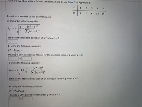 Solved Given Are Five Observations For Two Variables I And