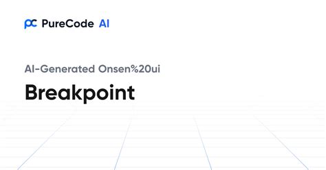build great onsen 20ui breakpoint components faster using ai tools