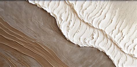 抽象厚油肌理画，刮刀画，海浪，沙滩，海军蓝 Jackson的以图出图 通用模式作品