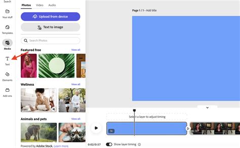 Adding Text To An Adobe Express Video Project Media Commons