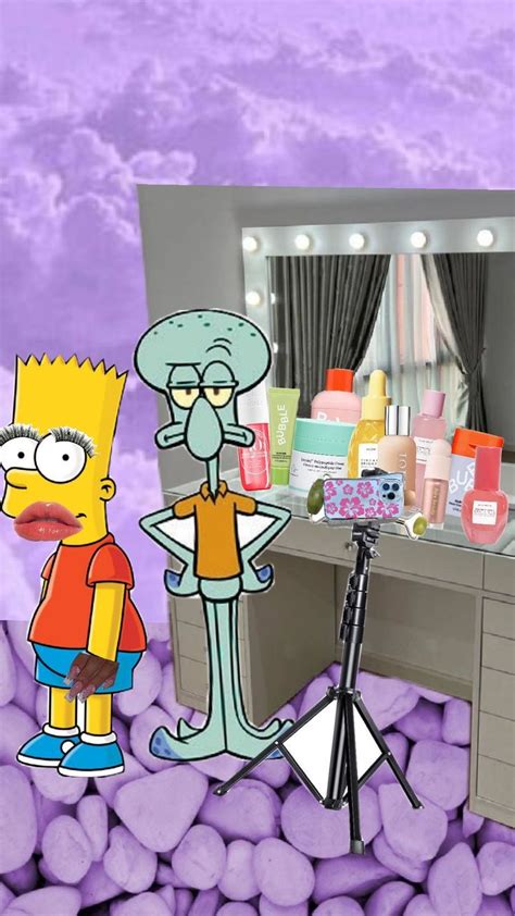 Preppy Bart And Squidward Squidward Bubbles Bart