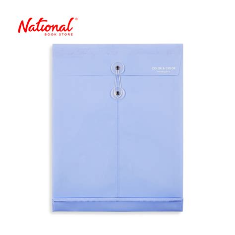 Morning Glory Plastic Envelope 51721 86921 Blue A4 Expanding String Lock Vertical School Supplies