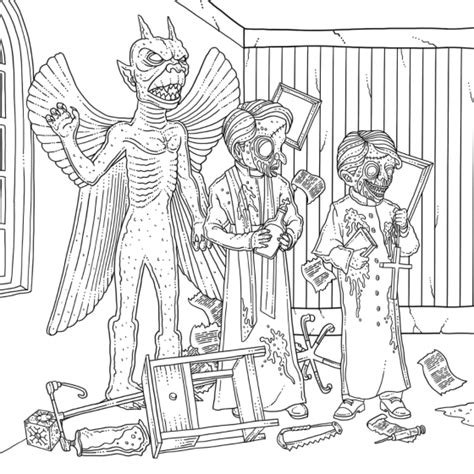 The Beauty Of Horror Coloring Pages