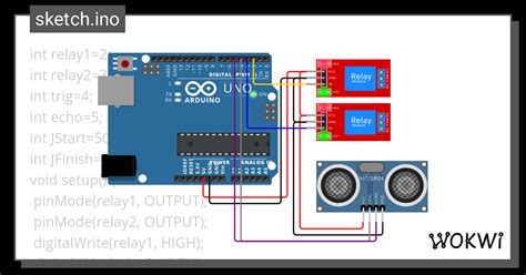 Sensor Jarak Wokwi Esp32 Stm32 Arduino Simulator