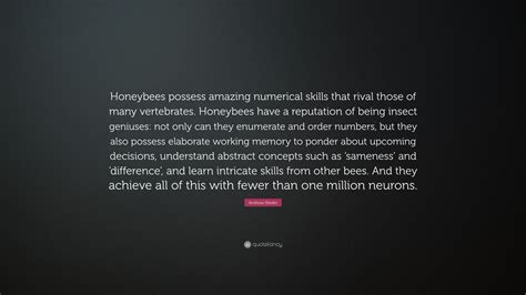 andreas nieder quote “honeybees possess amazing numerical skills that