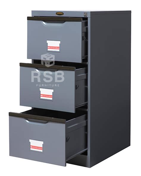 ตู้เหล็กเก็บเอกสารและแฟ้มแขวน 3 ลิ้นชัก รางเดี่ยว ขนาด 46 7 X 61 7 X สูง 102 Cm รหัส 4522 โต๊ะ