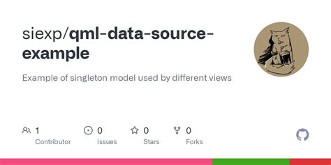 GitHub Siexp Qml Data Source Example Example Of Singleton Model Used