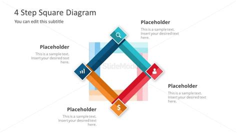 Step PowerPoint Square Diagram SlideModel