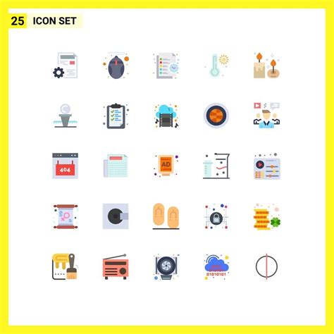 25 Thematic Vector Flat Colors And Editable Symbols Of Aroma