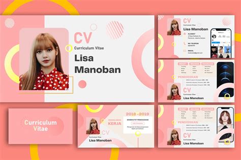 CV Lisa Template For Girl