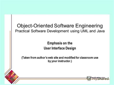 Презентация на тему Object Oriented Software Engineering Practical