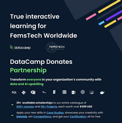Femstech Datacampdonate Scholarship Dcdonates Datascience