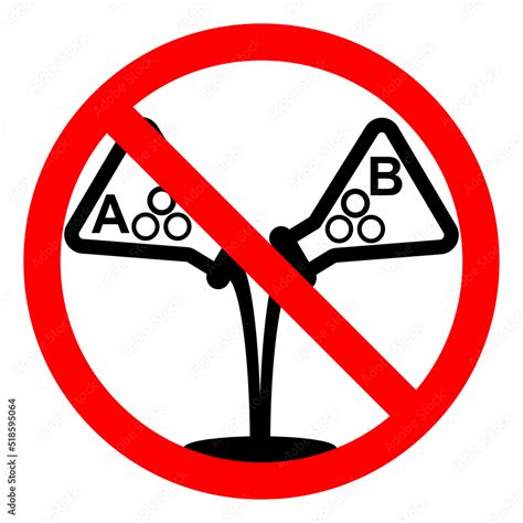 Do NOT Mix Brands And Types Of Foam Concentrate Symbol Sign Vector Illustration Isolate On