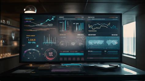 Analyzing Global Business Data With A Digital Dashboard Stock Video