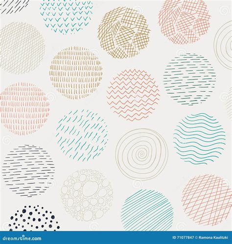 Abstract Doodle Circles Stock Illustration Illustration Of Design