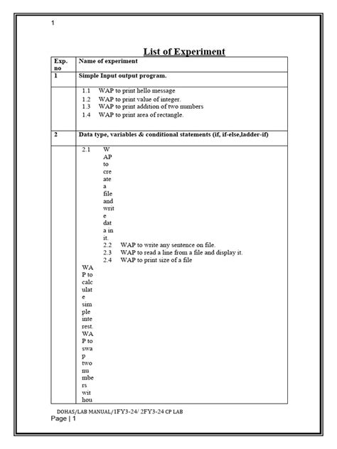 cp lab exp 1 to 12 pdf c programming language control flow