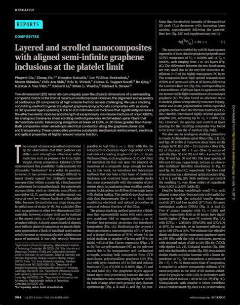 Pdf þ ð Layered And Scrolled Nanocomposites With Aligned Semi · Reports Composites Layered