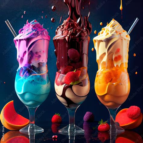Delicious Ice Cream In A Bowl An Explosion Of Flavor Ice Cream Of