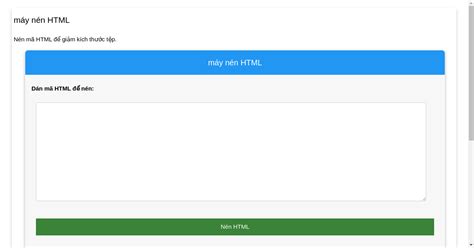 HTML Compressor Nén HTML