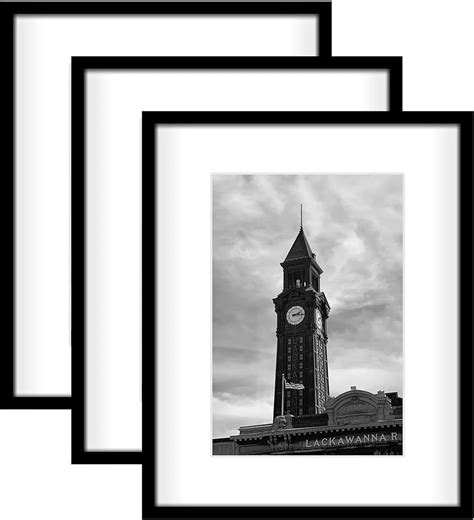 Wiscet 16x20 Picture Frame Set Of 3 Display Pictures 11x14 With Mat Or