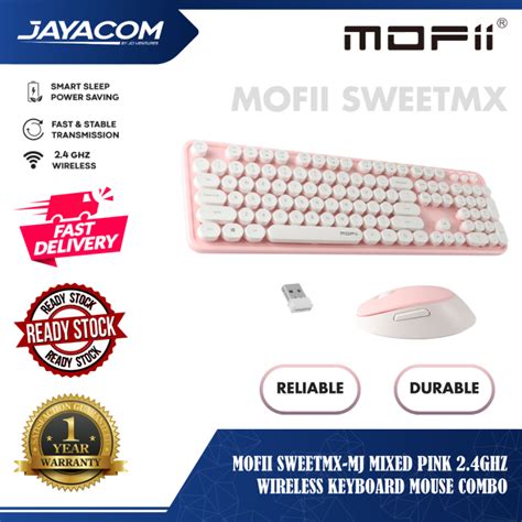 Mofii Sweet Mixed Pink 24ghz Wireless Keyboard And Mouse Combo Lazada