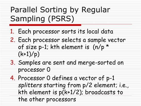 Ppt Parallel Sorting Powerpoint Presentation Free Download Id6951759