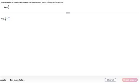 Solved Use Properties Of Logarithms To Express The Logarithm