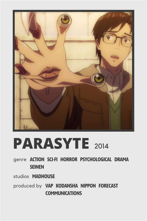 Parasyte Minimal Poster Anime Cover Photo Anime Titles Anime Canvas