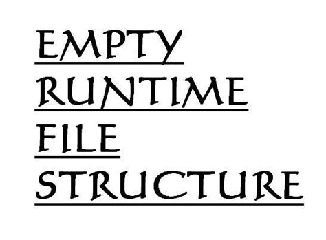 Empty Runtime Folder Structure By Callassandra On Deviantart