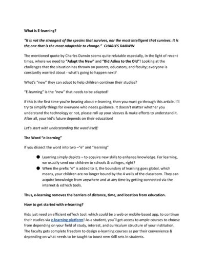 What Is E Learning E Learning Tools For Schools And Colleges