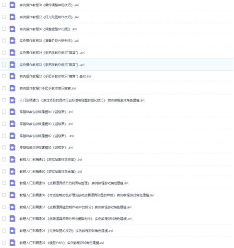 从零开始学3dmax角色建模贴图视频教程 游戏素材库 千模网