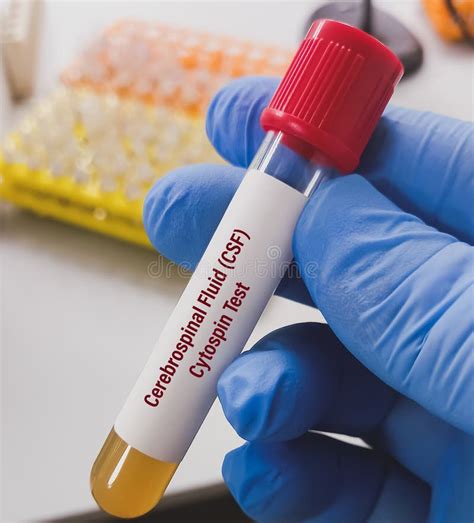 Cytospin Test Cerebrospinal Fluid Csf Cytology Testing Stock Image