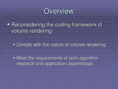 ppt a tri layer framework for volume rendering powerpoint