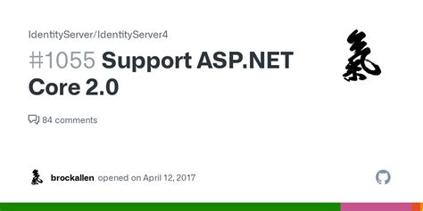 Support Aspnet Core 20 · Issue 1055 · Identityserveridentityserver4 · Github
