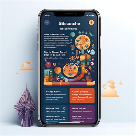 Premium Ai Image Mobile App Design Of Education Online Course App