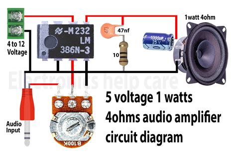 Audio Amplifier Circuit Diagram