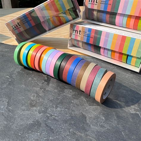Boxed Set Of Washi Tape 20 Muted Colors Upstate Mn