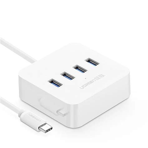 UGreen USB C To 4 Port Hub With OTG White DC3 Online Computer Store