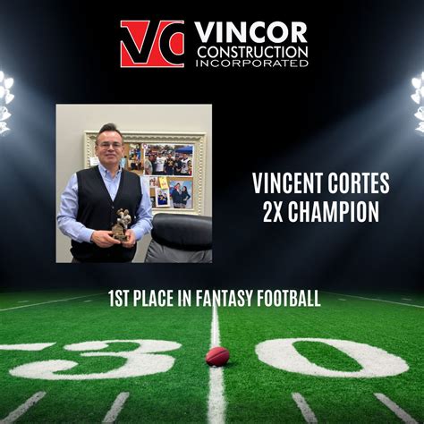 Vincor Construction Inc On Linkedin Fantasyfootballchampion Vincor