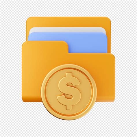 premium psd 3d folder data file storage icon illustration